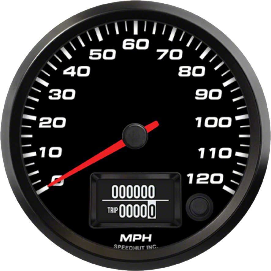Speedhut Universal AM EV Series AEM 4-1/2-Inch Speedometer Gauge; 120 ...