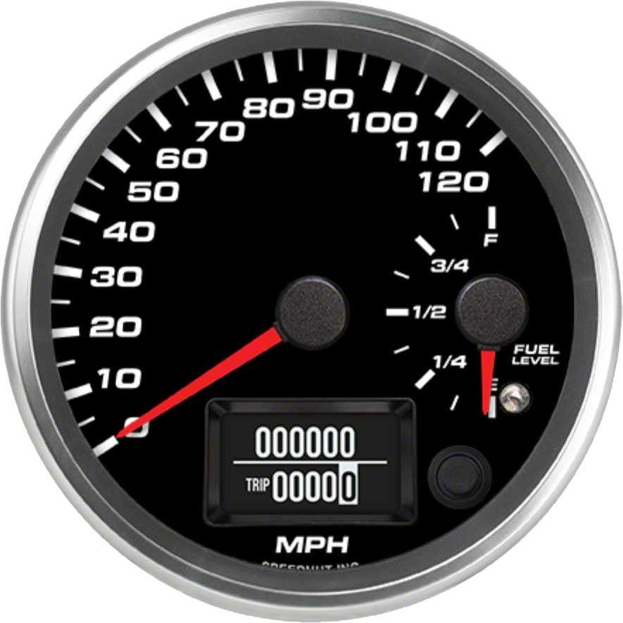 Speedhut Universal AM Legacy Series 4-Inch Dual Gauge; 120 MPH GPS ...