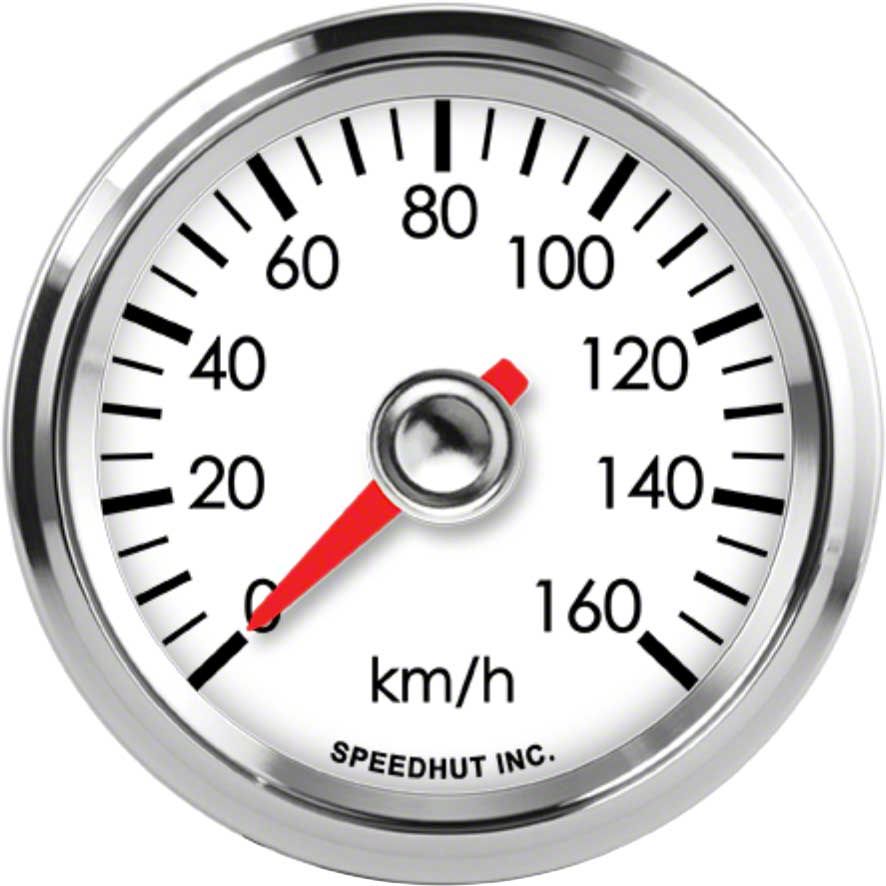 Speedhut Universal AM Legacy Series 2-1/16-Inch GPS Speedometer; 160 KM ...