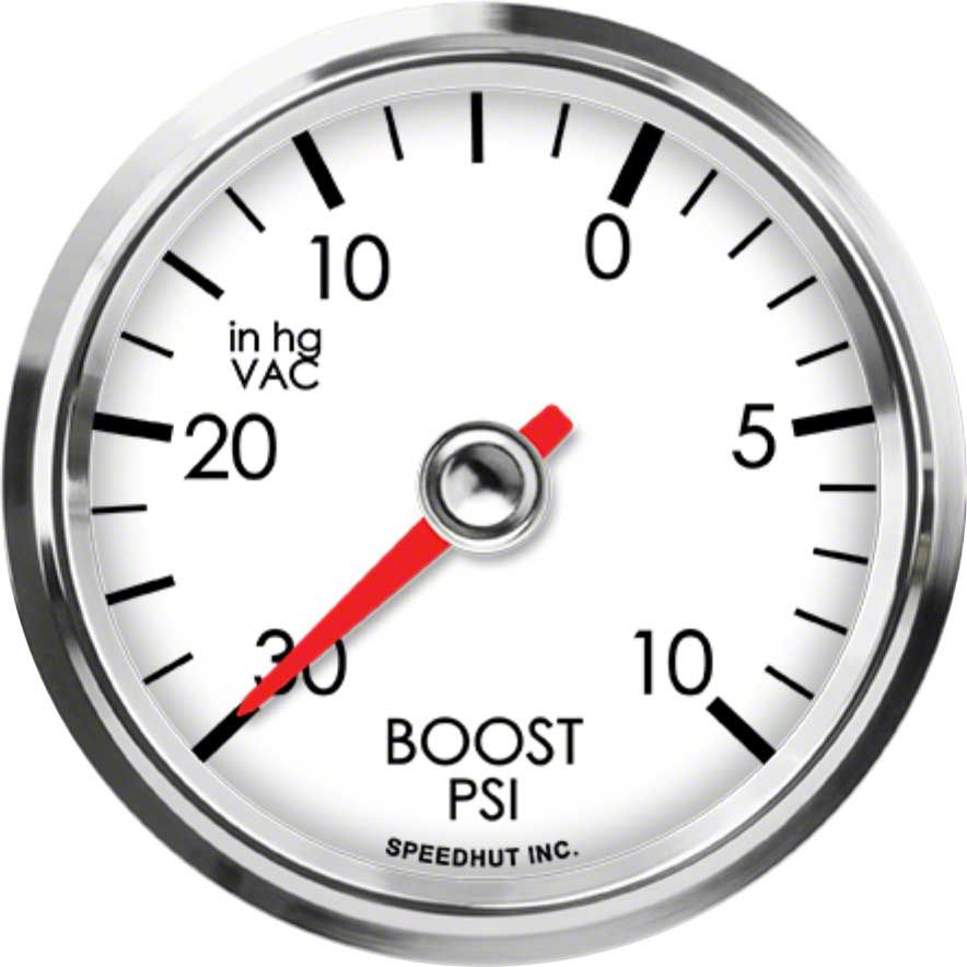 Speedhut Universal AM Legacy Series 2-5/8-Inch Boost/Vacuum Gauge; 30in ...