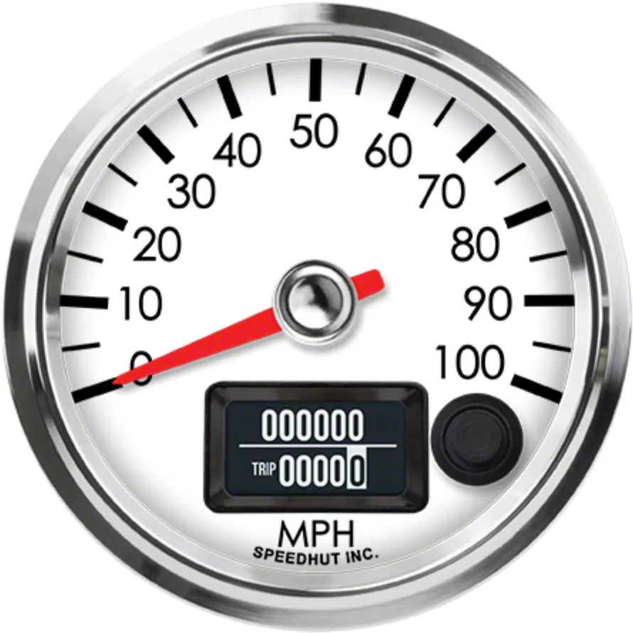 Speedhut Universal AM Legacy Series 2-5/8-Inch GPS Speedometer; 100 MPH ...