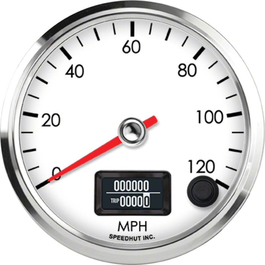 Speedhut Universal AM Legacy Series 3-3/8-Inch Programmable Speedometer ...