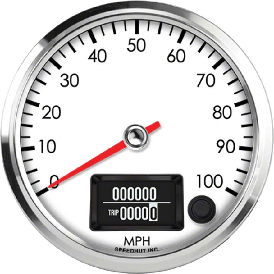 Speedhut Universal AM Legacy Series 4-Inch GPS Speedometer 100 MPH R4 ...