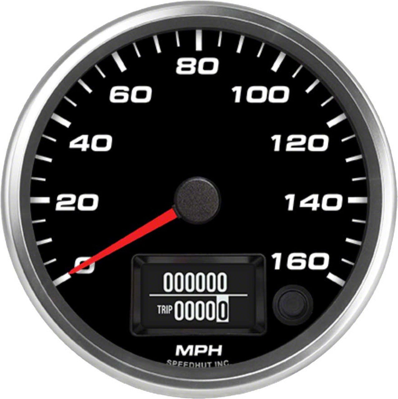 Speedhut Universal AM Legacy Series 4-Inch Programmable Speedometer 160 ...