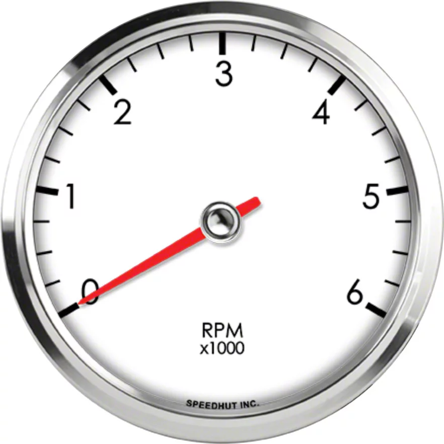 Speedhut Universal AM Legacy Series 4-Inch Tachometer; 6,000 RPM L4-TC2 ...