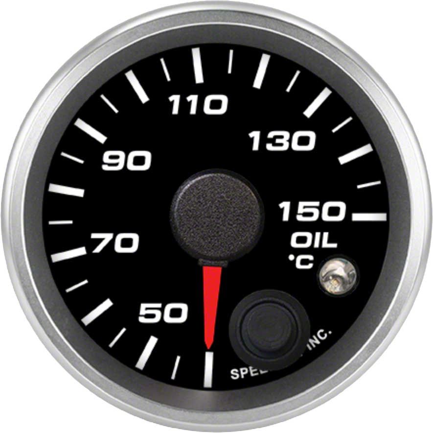 Speedhut Universal AM Revolution Series 2-1/16-Inch Oil Temperature ...