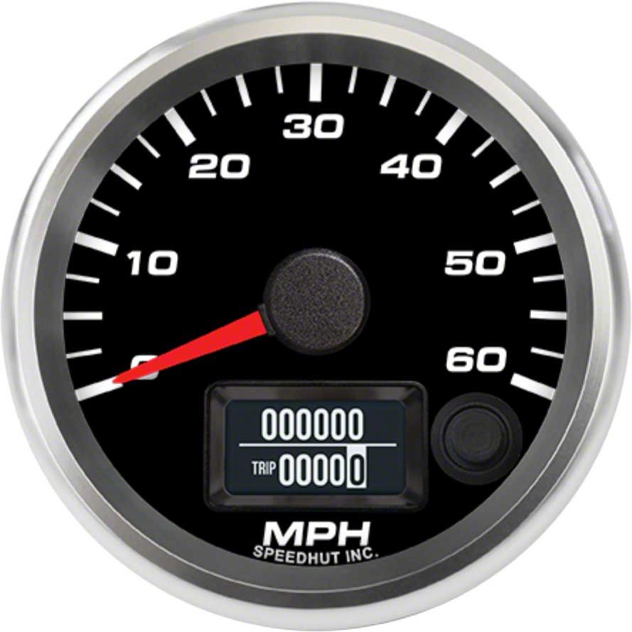 Speedhut Universal AM Revolution Series 2-5/8-Inch GPS Speedometer; 60 ...