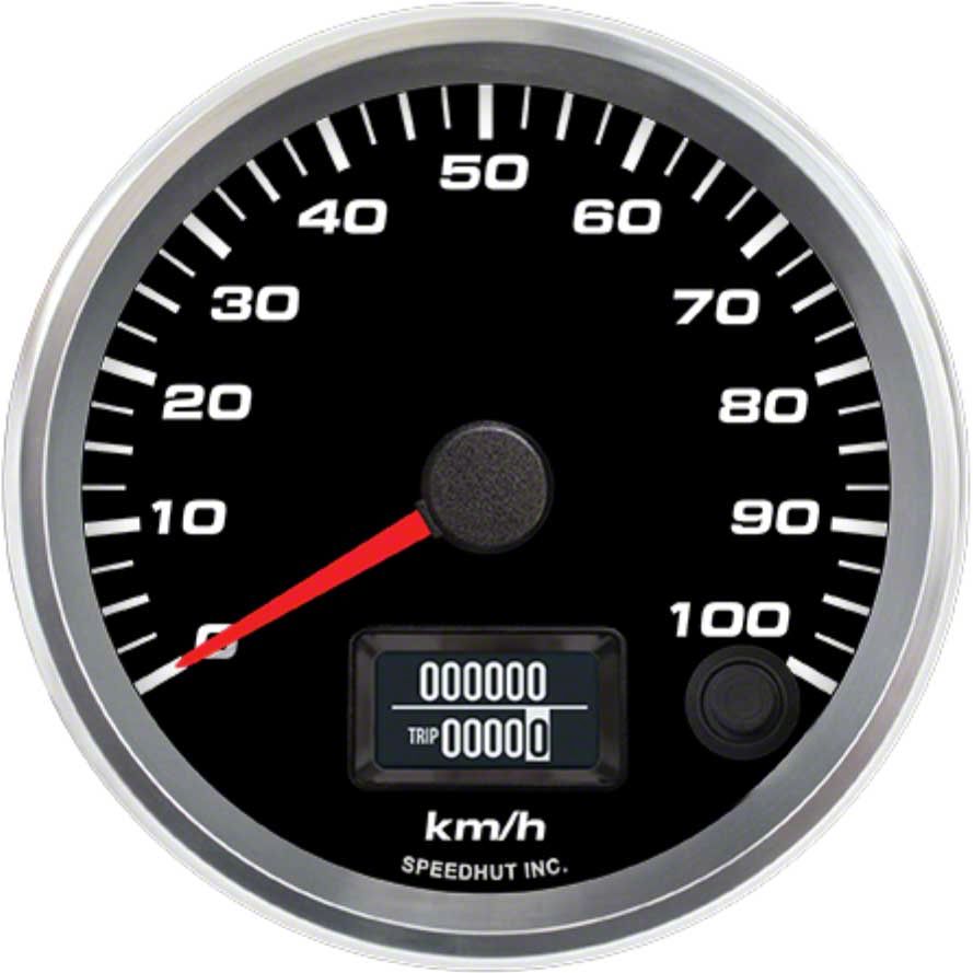 Speedhut Universal AM Revolution Series 3-3/8-Inch GPS Speedometer; 100 ...