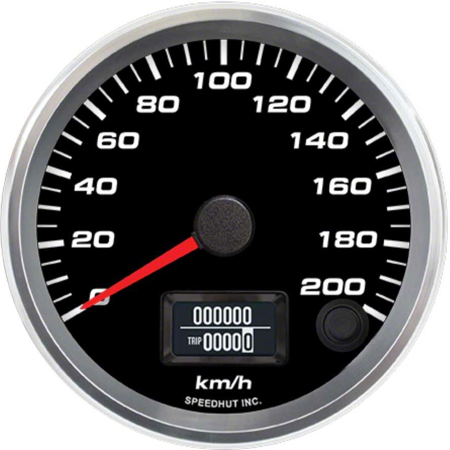 Speedhut Universal AM Revolution Series 3-3/8-Inch GPS Speedometer; 200 ...