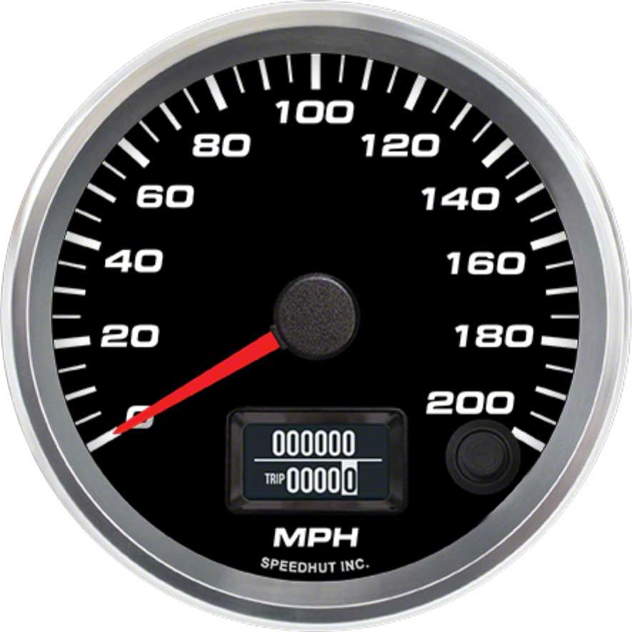 Speedhut Universal AM Revolution Series 3-3/8-Inch GPS Speedometer; 200 ...