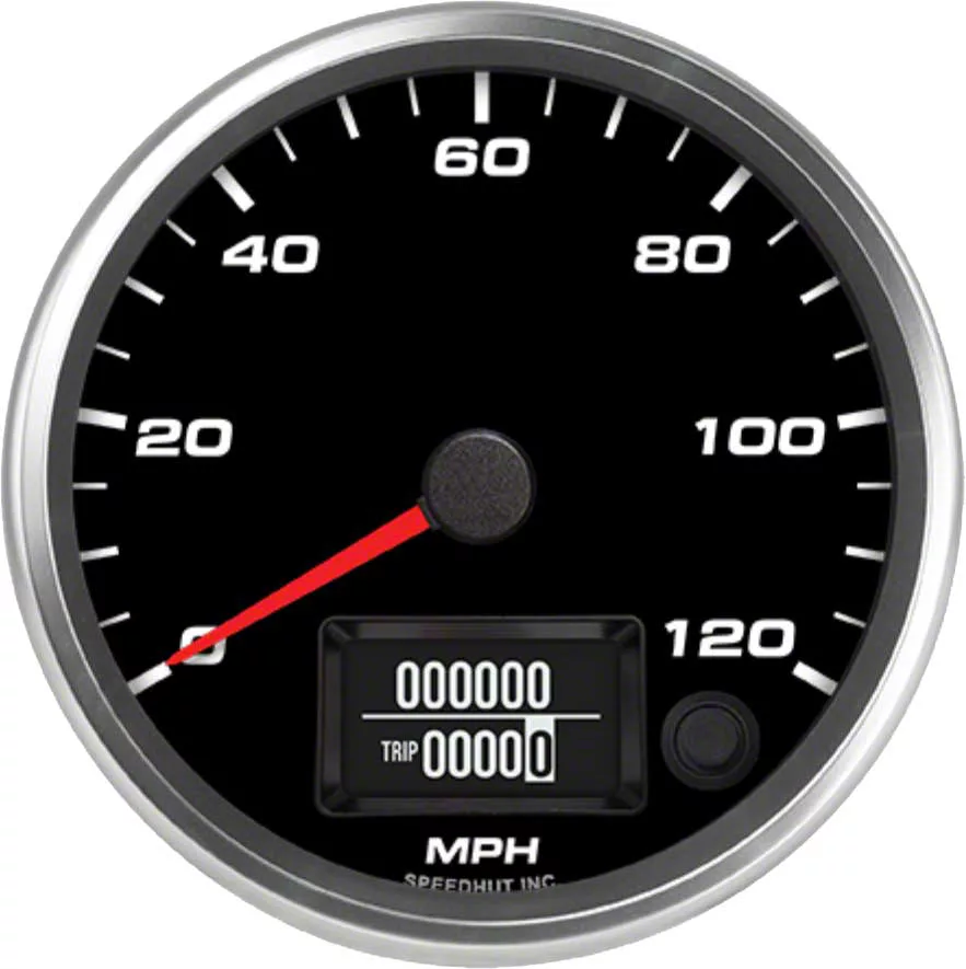 Speedhut Universal AM Revolution Series 4-Inch GPS Speedometer; 120 MPH ...