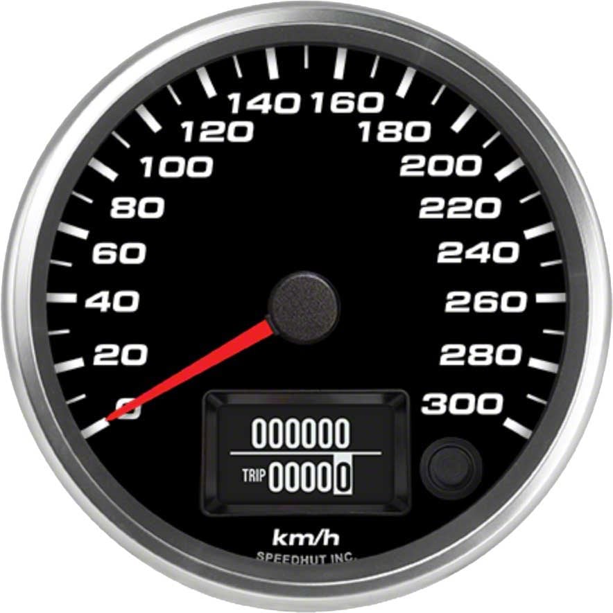 Speedhut Universal AM Revolution Series 4-Inch GPS Speedometer; 300 KM ...