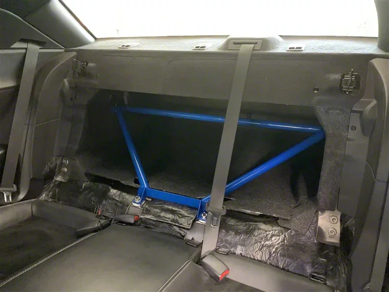 Challenger 4-Point Rear Shock Tower Brace; Black Wrinkle (08-23 ...