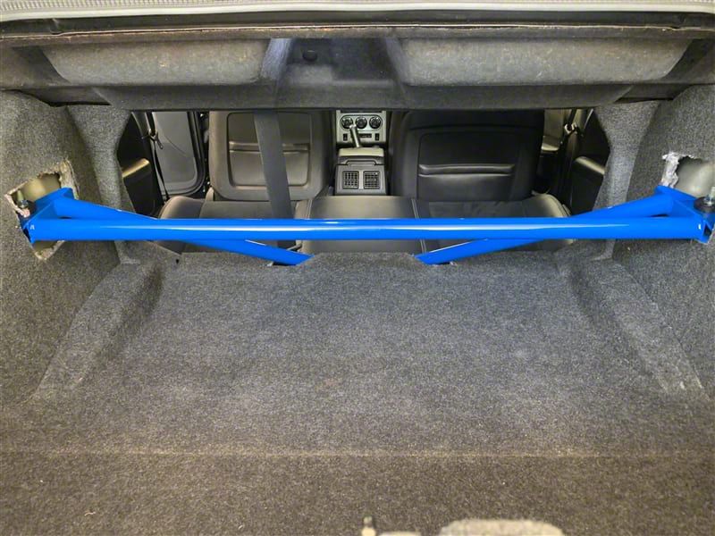 Challenger 4-Point Rear Shock Tower Brace; Flat Black (08-23 Challenger ...