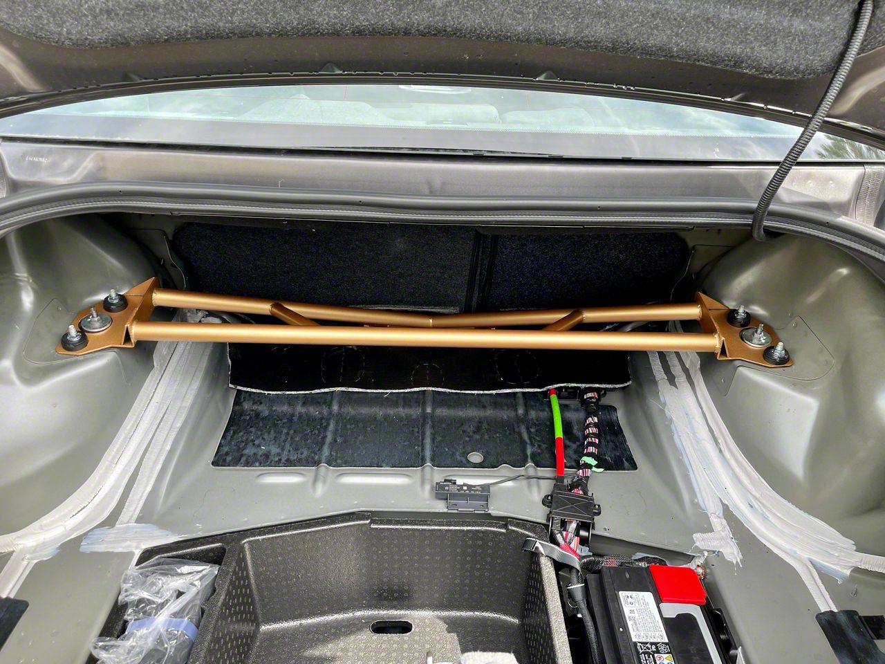 Challenger 4-Point Xtreme Rear Brace; Black Wrinkle (08-23 Challenger ...