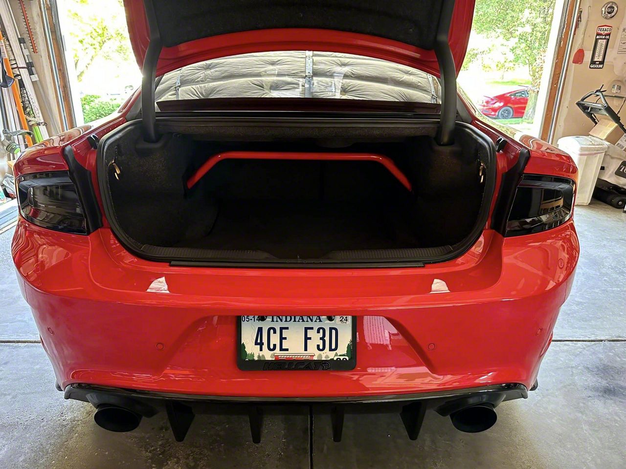 Challenger Arched 2-Point Rear Shock Tower Brace; Silver (08-23 ...