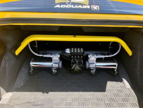 SpeedLogix Challenger Arched 2-Point Rear Shock Tower Brace; Yellow SX ...