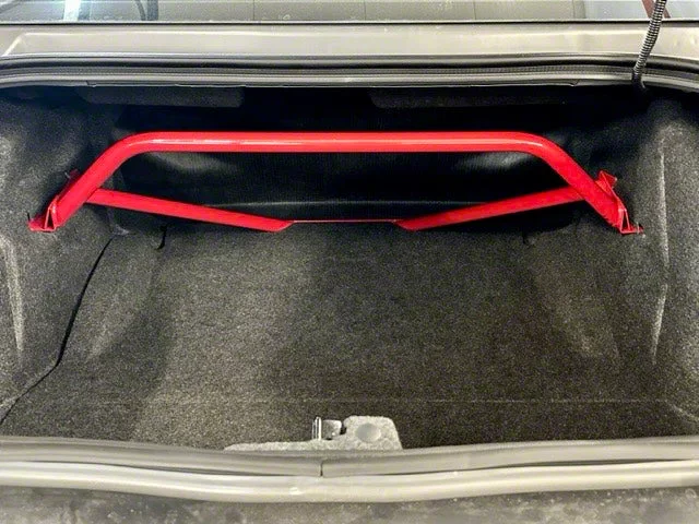 Challenger Arched 4-Point Rear Shock Tower Brace; Flat Black (08-23 ...