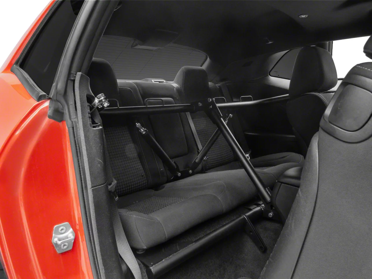 Challenger Bolt-In Harness Bar; Flat Black (08-23 Challenger) - Free ...