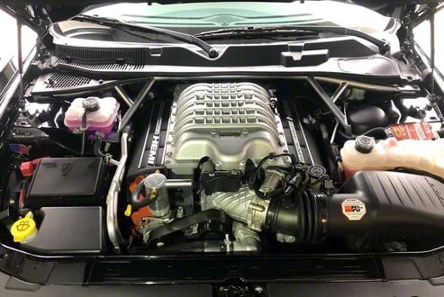Charger 4-Point Front Strut Tower Brace; Silver (15-23 6.2L HEMI ...