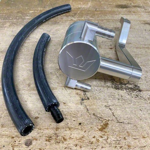 Charger Oil Catch Can; Destroyer Grey (12-23 6.4L HEMI Charger w/o ...