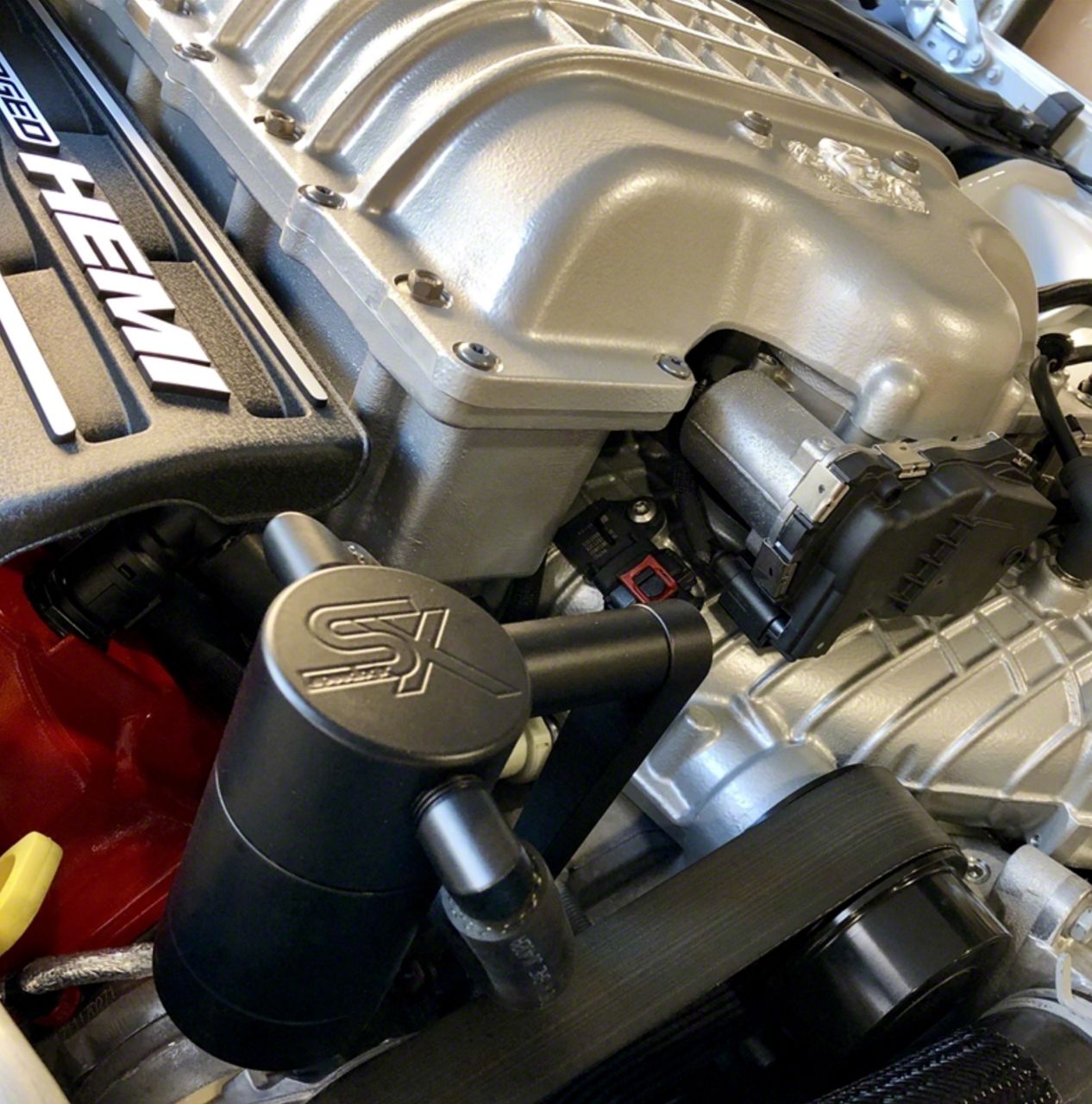 Charger Oil Catch Can; Sublime (15-23 6.2L HEMI Charger) - Free Shipping