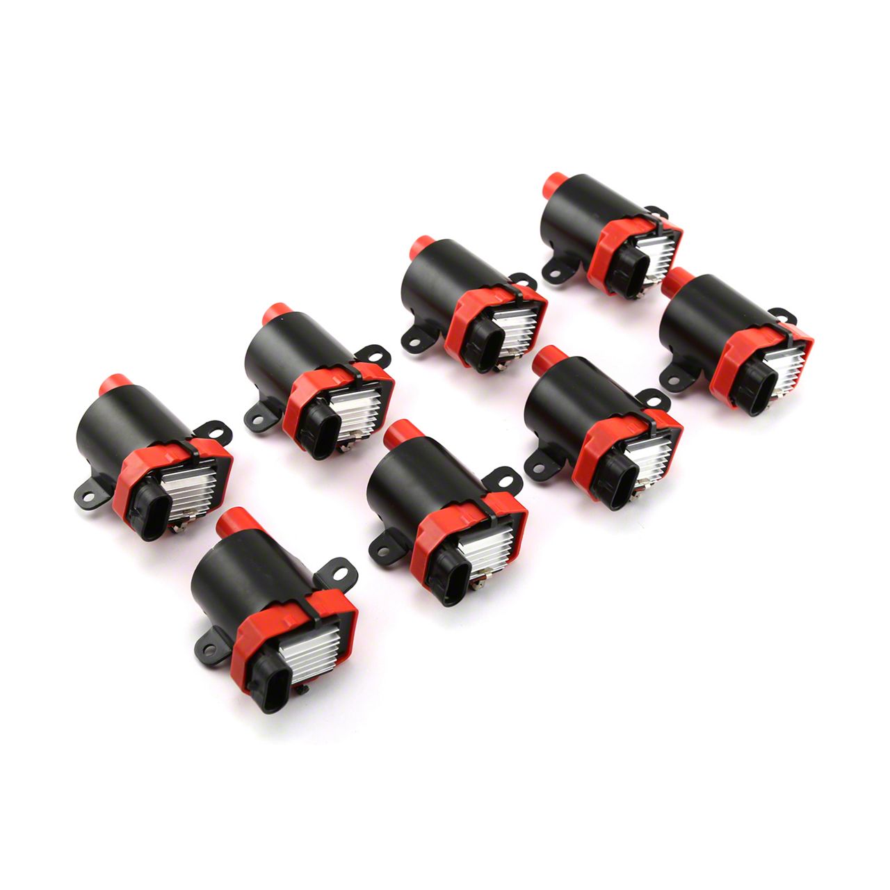 Speedmaster Corvette High Output E-Poxy Ignition Coil Set; Red PCE382 ...