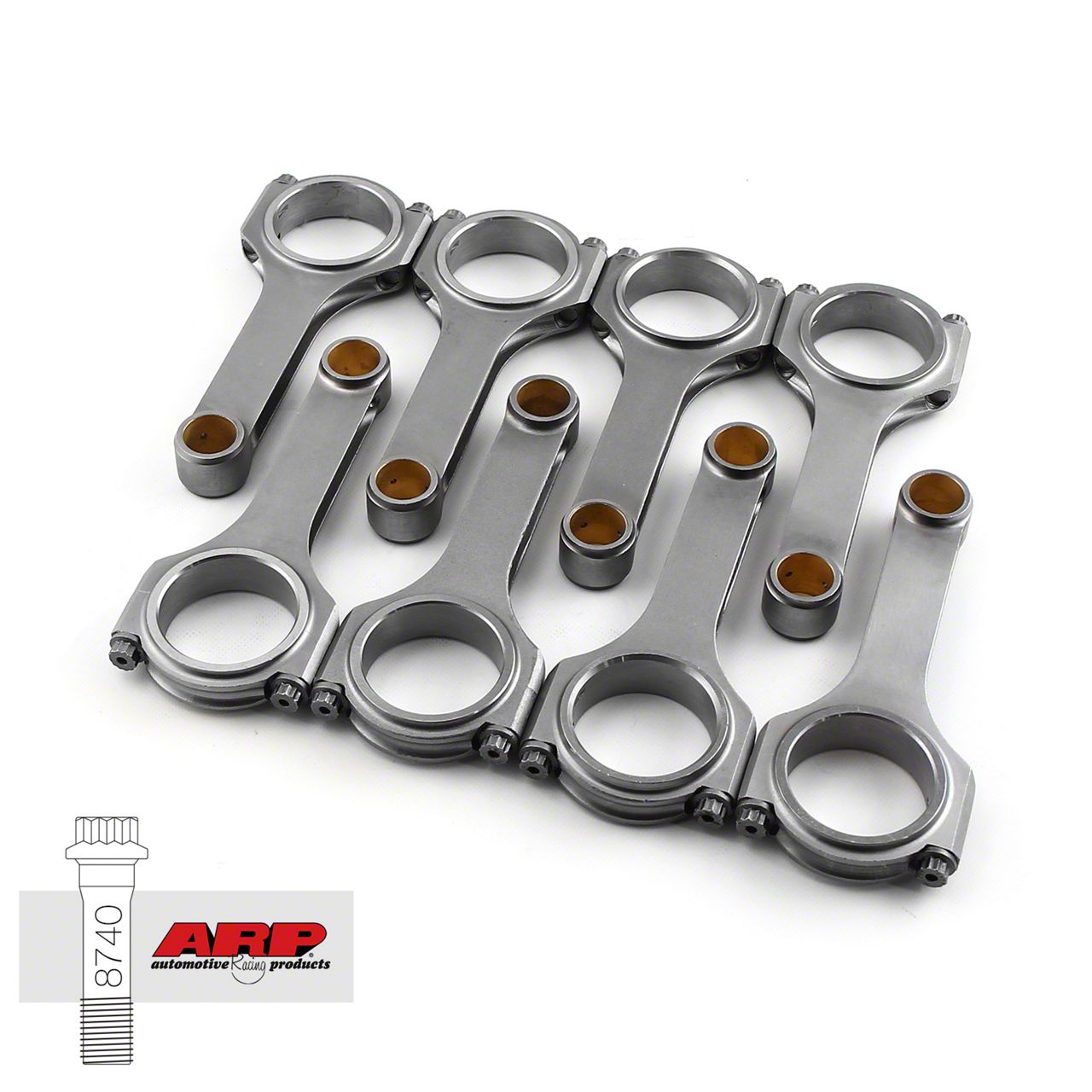 Speedmaster Mustang Ford 302 Windsor 4340 Connecting Rods with ARP 8740 ...