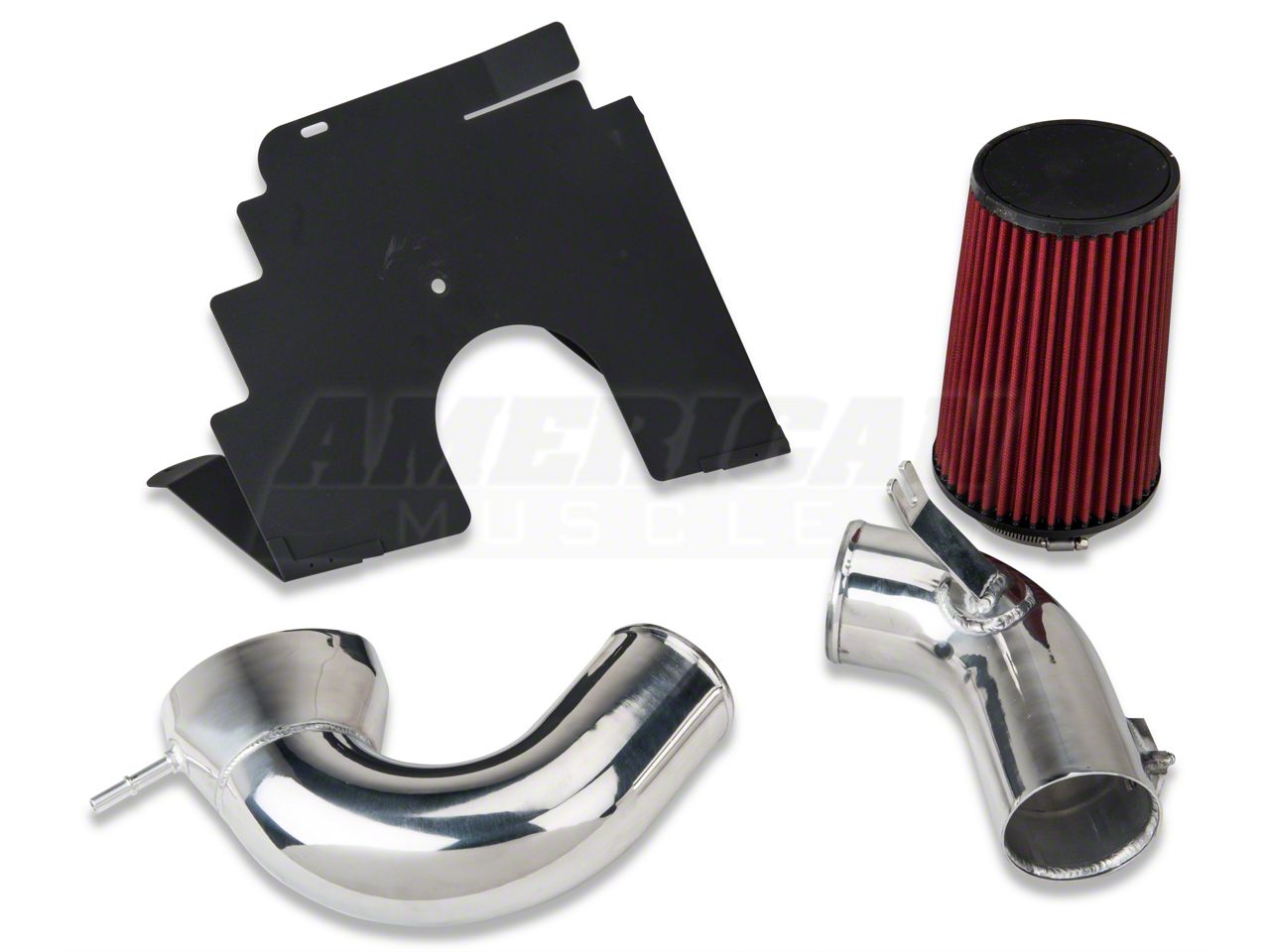 SR Performance Mustang Aluminum Cold Air Intake; Polished 41334 (05-09 ...