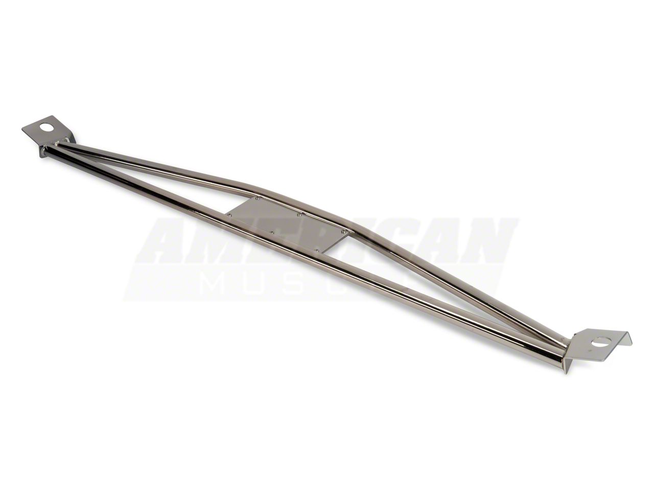 SR Performance Mustang Rear Shock Tower Brace; Chrome 100341 (05-14 ...