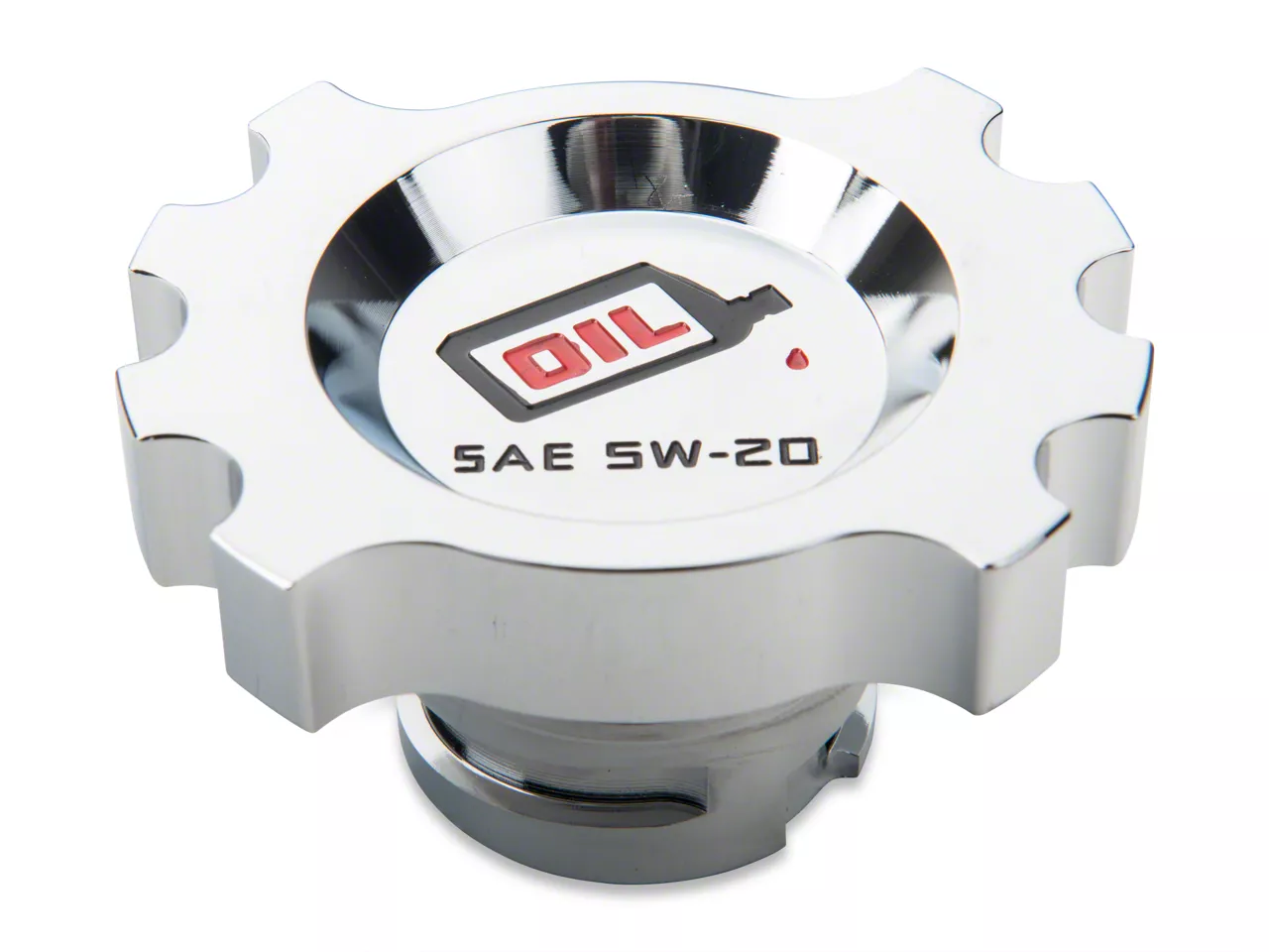 SpeedForm Mustang Modern Billet Oil Cap; Chrome 41053 (05-17 Mustang GT ...