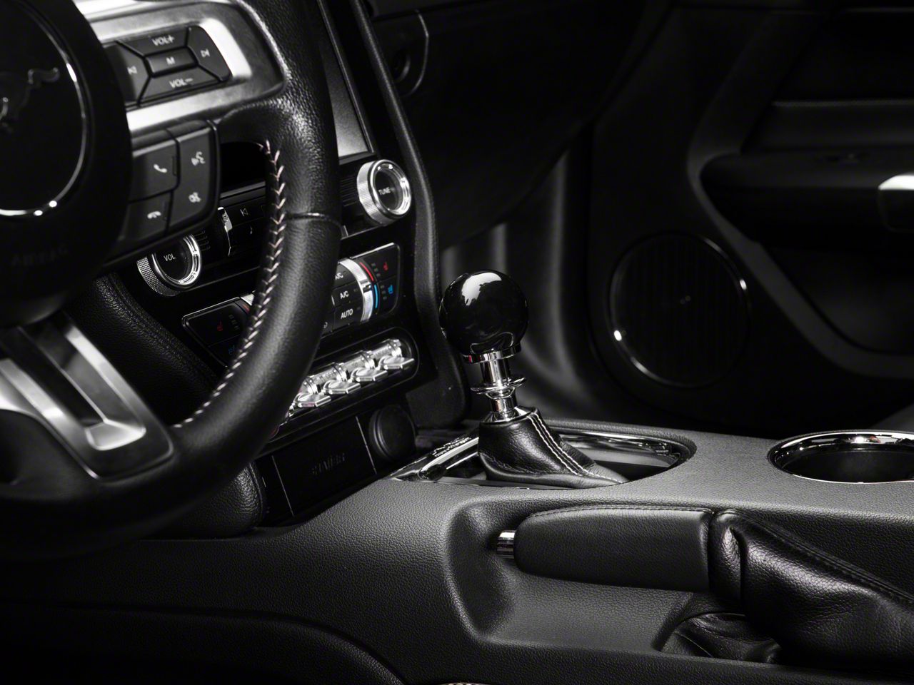 SR Performance Mustang Automatic Shifter Handle; Black 406734 (15-24 ...