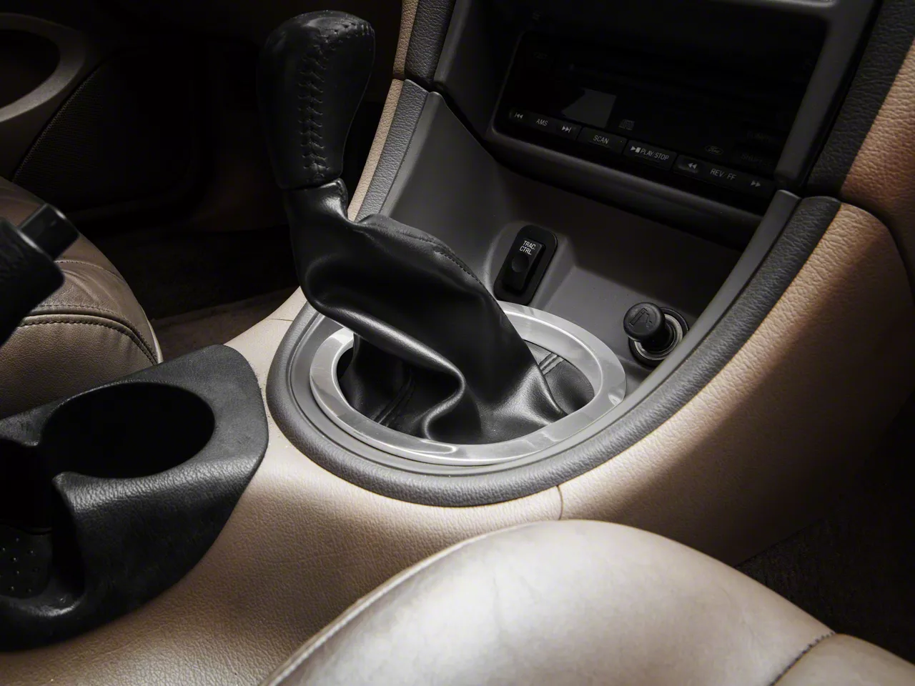 SpeedForm Mustang Modern Billet Shifter Bezel; Polished 15551 (94-04 ...