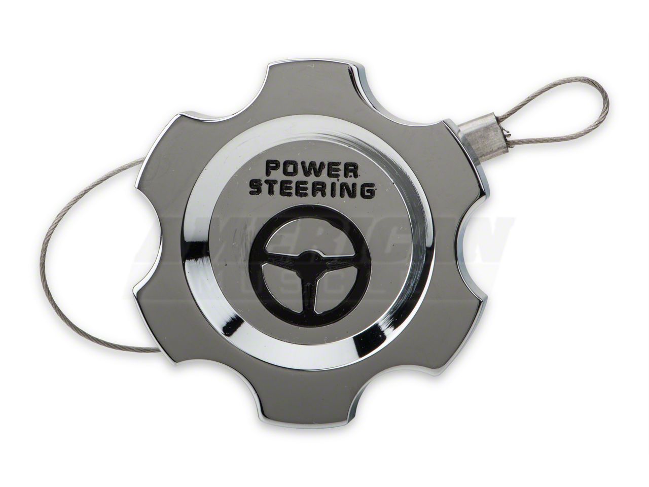 SpeedForm Mustang Modern Billet Power Steering Cap; Chrome 41055 (05-10 ...