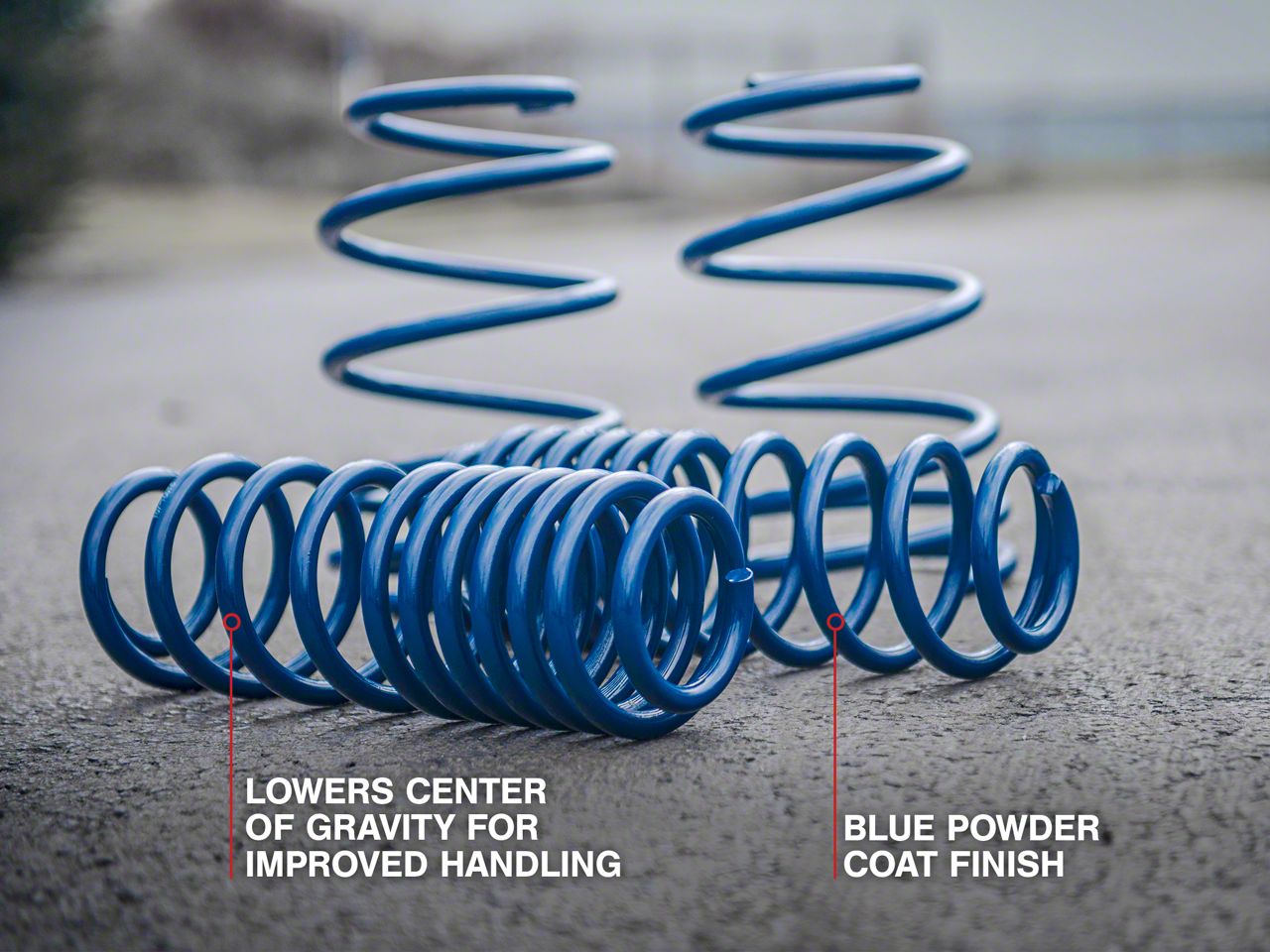 SR Performance Mustang Lowering Springs; Sport 53150 (79-04 Mustang ...
