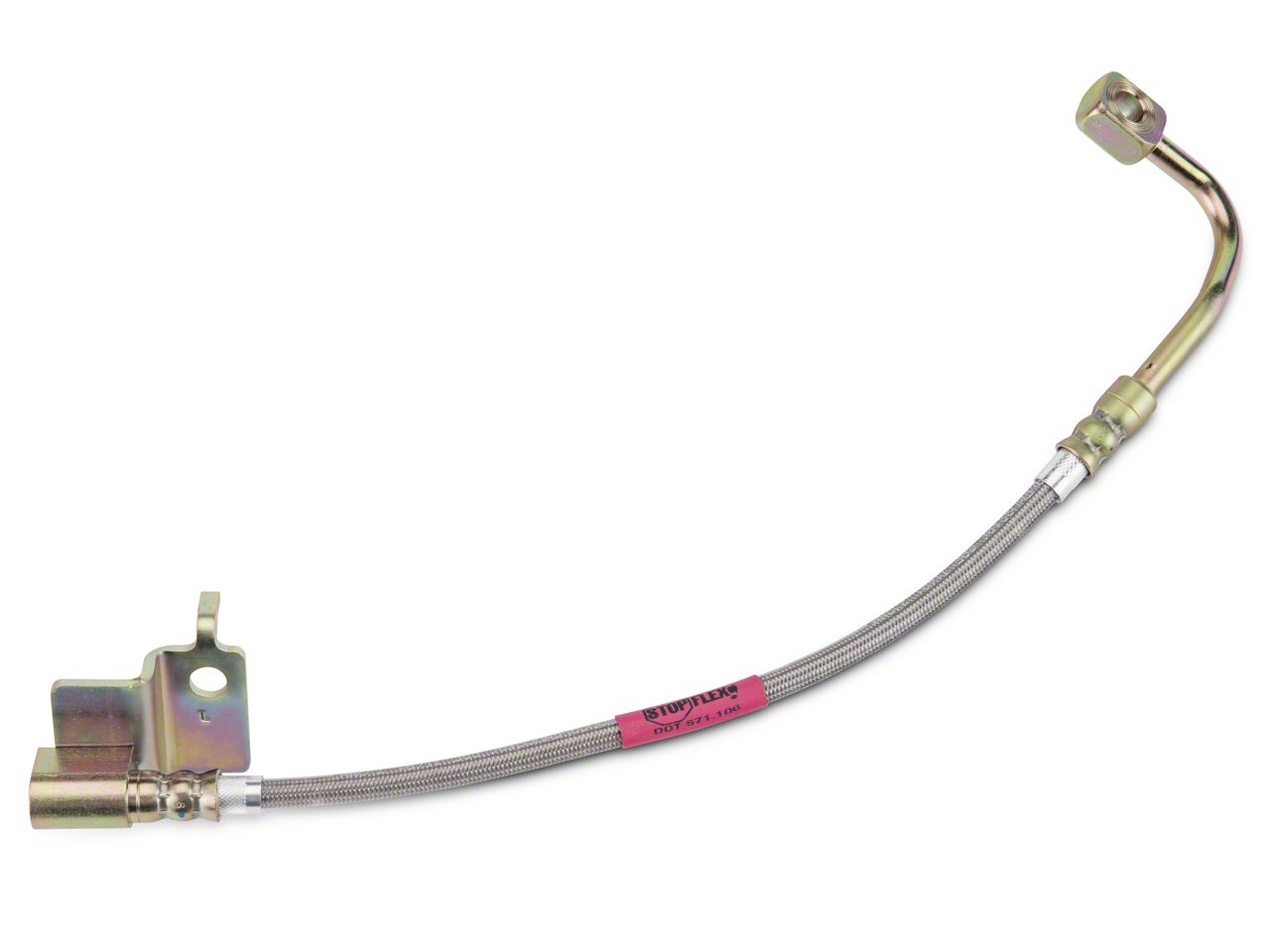 SR Performance Mustang Stainless Braided Brake Lines; Front and Rear ...