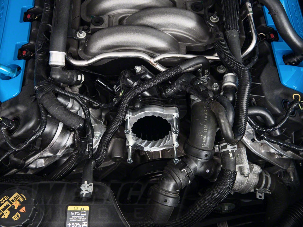 SR Performance Mustang Throttle Body Spacer 41338 (11-23 Mustang GT ...