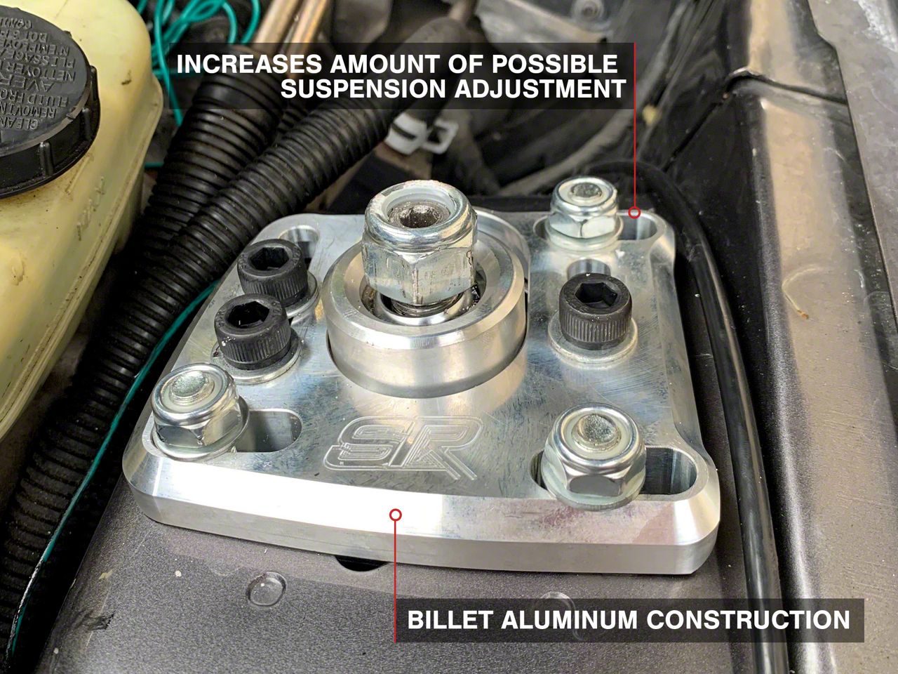 SR Performance Mustang Caster Camber Plates 41293 (94-04 Mustang ...