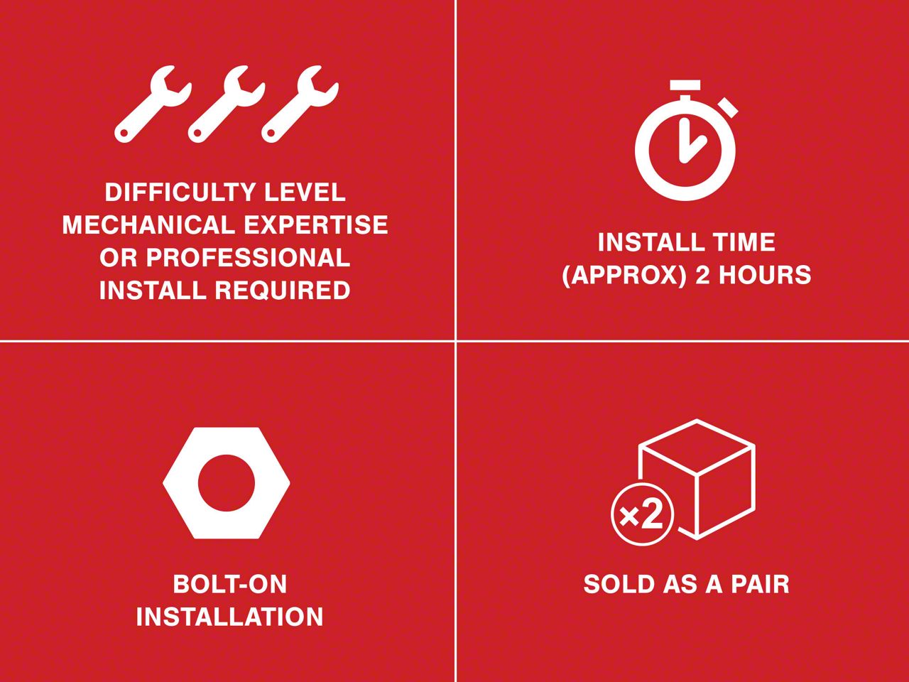 SR Performance Mustang Front and Rear Sway Bars 47851 (94-04 Mustang ...