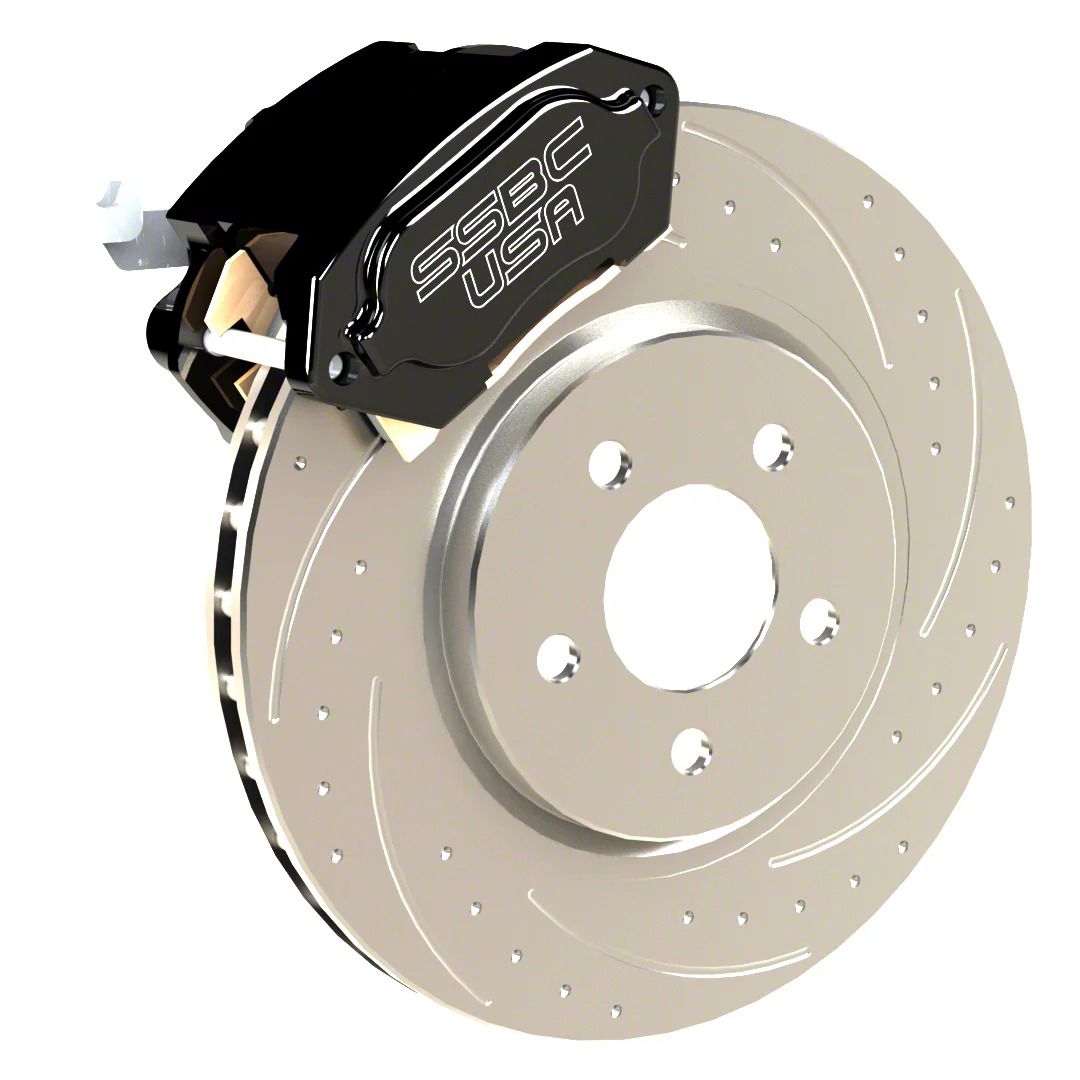 SSBC-USA Mustang R1-Redline Rear Direct Fit Caliper and Semi-Metallic ...