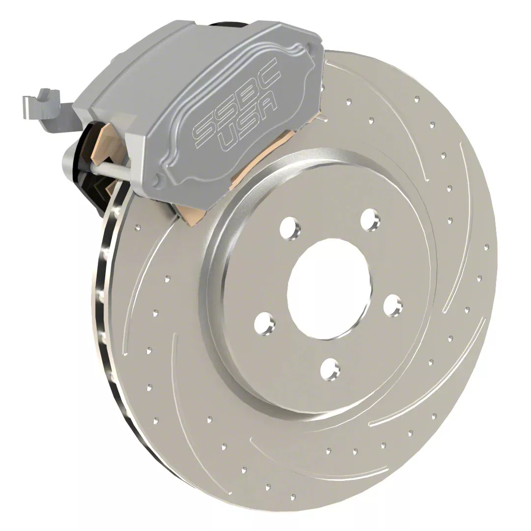SSBC-USA Mustang R1-Redline Rear Direct Fit Caliper and Semi-Metallic ...
