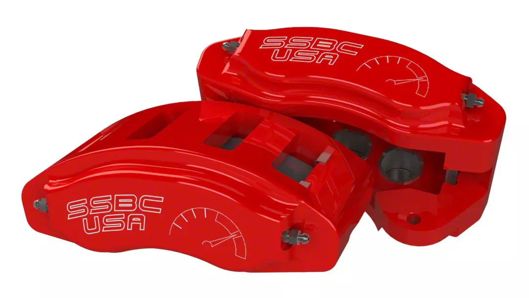 SSBC-USA Mustang R6-Redline Front 6-Piston Direct Fit Caliper and Semi ...