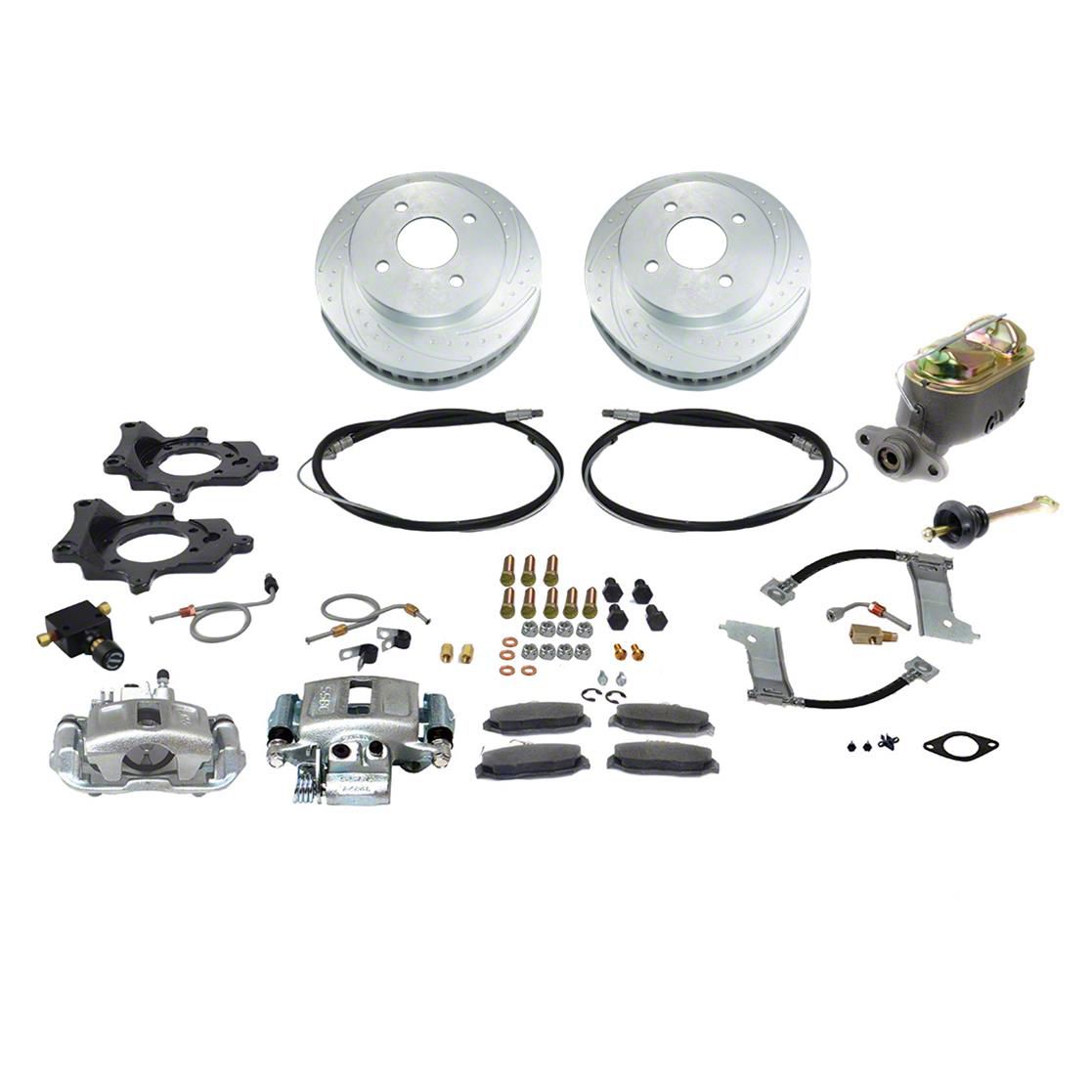 SSBC-USA Mustang Rear Drum to Disc Brake Conversion Kit with Cross ...