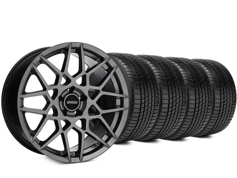 Mustang Staggered 2013 GT500 Style Hyper Dark Wheel & Michelin-Pilot ...