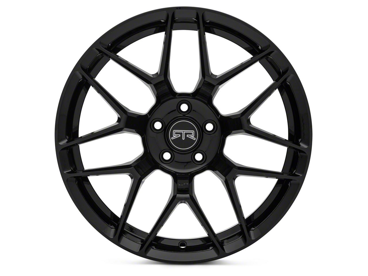 Mustang Staggered RTR Tech 7 Gloss Black Wheel and NITTO NT555 G2 Tire ...