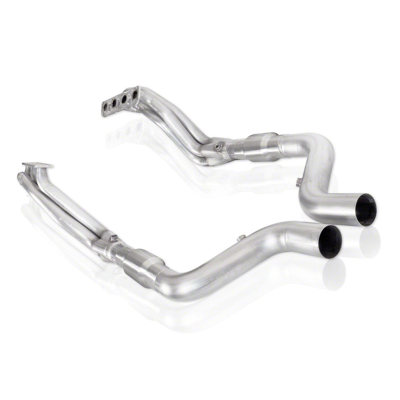 Stainless Works Charger 2-Inch Long Tube Headers with Catted Mid-Pipe ...