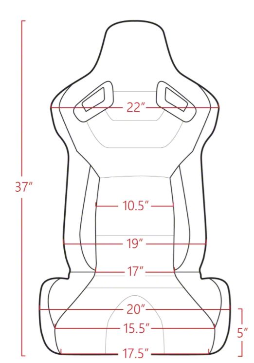 Status: Challenger RTX Reclining Seats; Red SRS1052-R (Universal; Some ...
