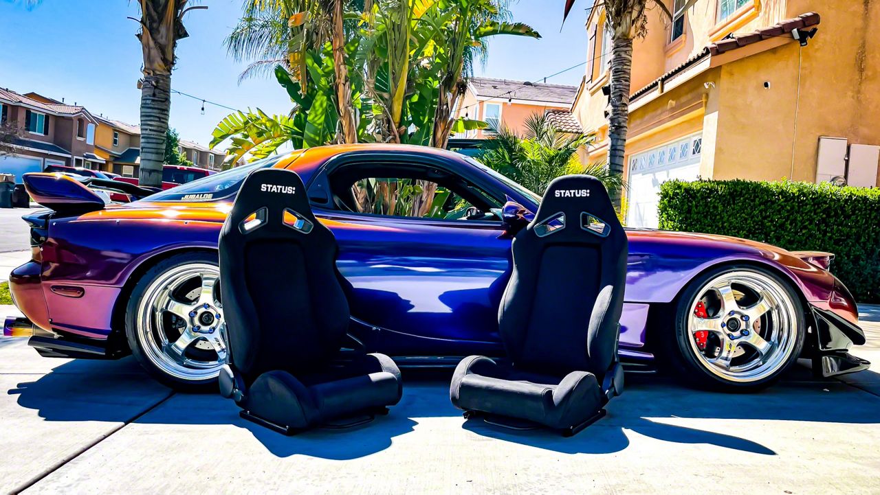 Status: Mustang Touring Reclining Seats; Black SRS1064-B (Universal ...