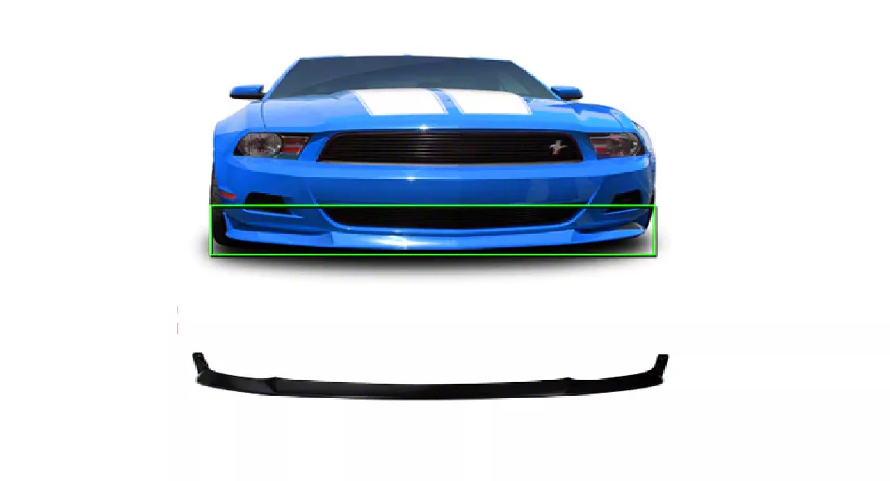 Mustang Front Lip Spoiler (10-12 Mustang V6) - Free Shipping