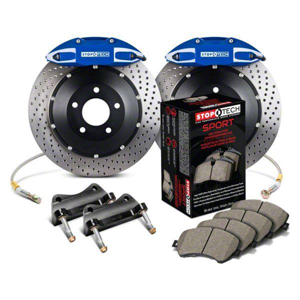 StopTech Corvette ST-41 Performance Drilled 2-Piece Rear Big Brake Kit ...